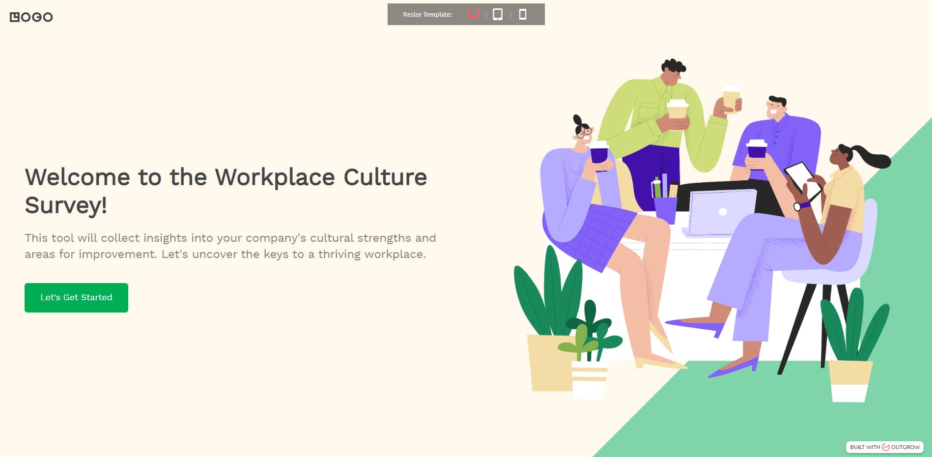 Workplace Culture Survey Template - Outgrow